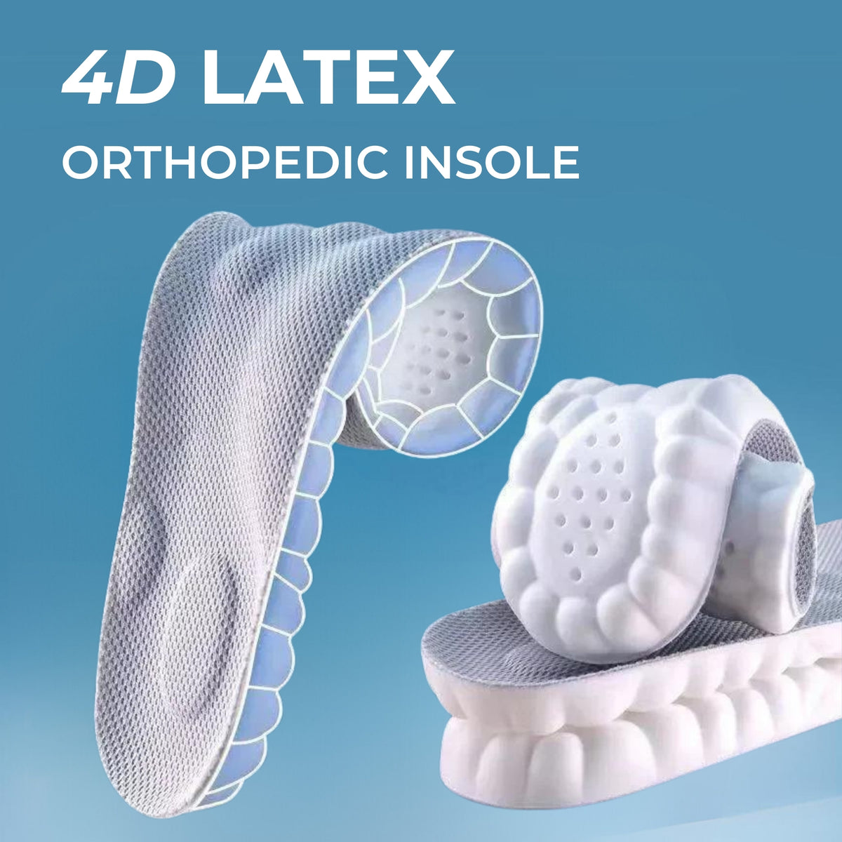 4D Orthopedic Breathable Latex Insole – DeFlorance